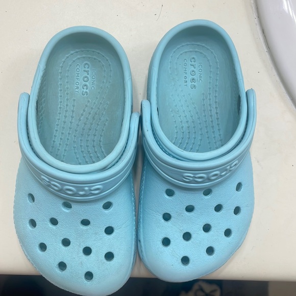 Shoes | Teal Aqua Blue Toddler Crocs | Poshmark